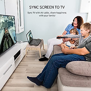 ieGeek 17.5" Portable DVD Player with 15.6" Swivel HD Large Screen, 6 Hrs 5000mAH Rechargeable Battery, High Volume Speaker, Support USB/SD Card/Sync TV, Car Charger, Remote Control, Region-Free