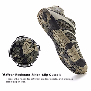 Oranginer Men's Barefoot Shoes Lightweight Athletic Trail Running Shoes Men Camouflage Size 10