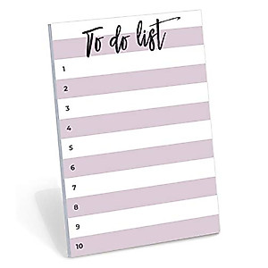 Small to-Do List Notepad, Large Sticky Notes, Lilac, 50 Pages, 4x6" by DAILY RITMO