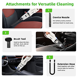 WLVLC Handheld Vacuum Cordless Rechargeable 9000PA Portable Handheld Vacuum Cleaner for Car Vacuum Cordless Rechargeable Powerful Cyclonic Suction Car Vacuum Cleaner Pet Pair Home 小卖清货，大卖请放过