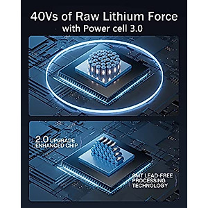 AYTXTG 3.0Ah 40V Replacement Black and Decker 40Volt Lithium Battery LBX2040 LBXR36 LBXR2036 LST540 LBX1540 LST136W with a LCS40 LCS36 Portable Charger for Black Decker 40V Battery Charger