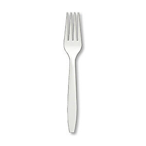 Creative Converting Touch of Color Premium 24 Count Plastic Forks, White