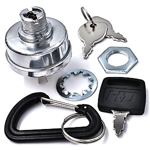 HD Switch Starter Ignition Key Switch w/Keys 25 099 02-S, 25 099 04-S fits Kohler CH11 CH12.5 CH14 CH18 CH20 Engines & More - Includes 3 Keys, Mounting Hardware 2509902-S 2509904-S 2509902S 2509904S