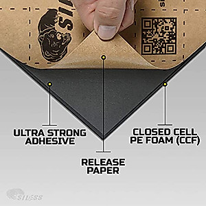 Siless Liner 157 (4 mm) mil 36 sqft Car Sound Deadening Closed Cell Foam & Heat Insulation mat - PE Foam Sound Deadener material & Heat Barrier
