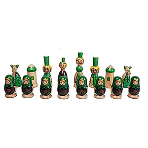 Chess Set Chess Pieces Chessman-Travel Nice Gift for Friends Game Collection Cartoon Character Type