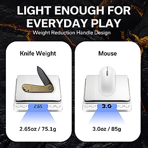 CIVIVI Pocket Knife for Men and Women,Elementum Folding Knife with 2.96" D2 Blade Ultem Handle,Ideal for Utility Gift C907A-5