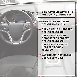 Turn Signal Switch Headlight Dimmer Switch Fits for 2004-2012 Che-vy Malibu 2005-2011 Pontiac G6 2007-2009 Saturn Aura Replace D6253E 20940369 D6212E SW8004 by Sikawai