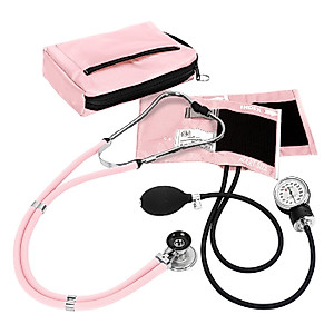 Prestige Medical Aneroid Sphygmomanometer/Sprague-Rappaport Kit, Pastel Pink