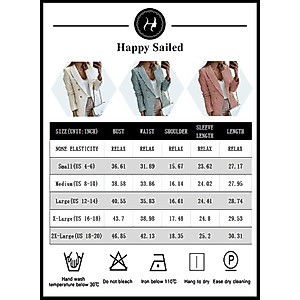Happy Sailed Womens Tweed Blazer Jackets Fashion Double Breasted Lapel Collar Business Blazers with Pockets Long Sleeve Open Front Office Professional Blazer Work Suits 2024 Green Medium