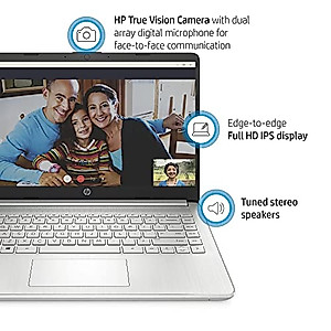 HP 2022 Newest 14 inch FHD Laptop, AMD Ryzen 3 3250U, 16GB DDR4 RAM, 512GB SSD, AMD Radeon Graphics, WiFi, USB Type-C, HDMI, Windows 11 Home, Long Battery Life, Bundle with JAWFOAL