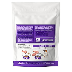 Dinovite for Cats Supplement - Immune + Digestive, Skin + Coat Support, Vitamins, Minerals, Omega 3, Enzymes, Probiotics. Reduces Shedding, Dry Skin, Itching, Stinking, Bald Spots, Seasonal Issues