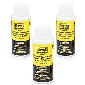 Flukers Saltwater Concentrate/Water Conditioner for Hermit Crabs, 2-Ounce (3 Pack)