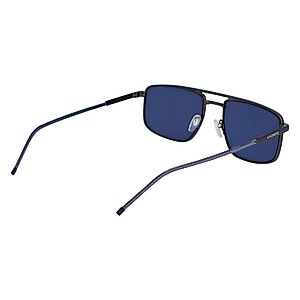 Lacoste Men's Sunglasses L255S - Matte Dark Grey with Solid Blue Lens