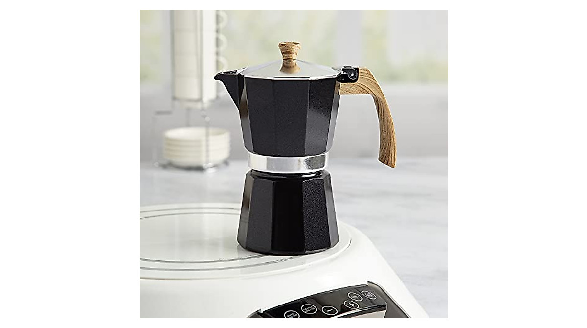Primula 6-Cup Aluminum Espresso Maker for Stovetop & Camping