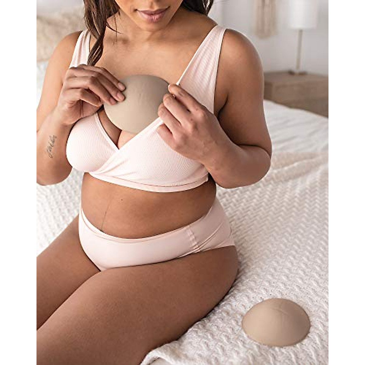 Kindred Bravely Fearless Leakproof Reusable Breast Pads | Ultra Absorbent Washable Nursing Pads 4 Pack