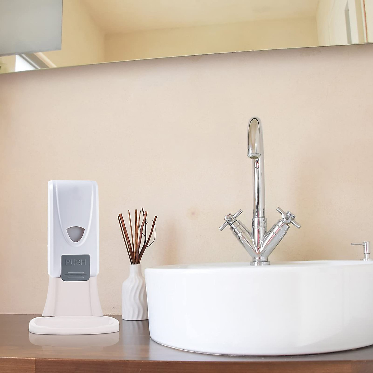 Hemoton 1pc Water Tray Foam Dispenser Wall Mounted soap Dispenser drip Tray Wall Mount soap Dispenser Bracket soap drip Automatic soap Dispenser Desktop Tray dripper White Filling Plastic