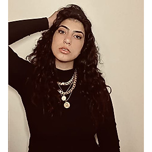 MJartoria Gold Layered Necklaces for Women Trendy Retro Coin Pendant Necklace Dainty Chunky Chain Choker Necklaces for Jewelry Birthday Gifts (Gold, A-Retro Coin-5 in 1 Layered)