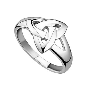 Biddy Murphy Failte Womens Trinity Knot Ring Sterling Silver Made in Ireland Size 5.5