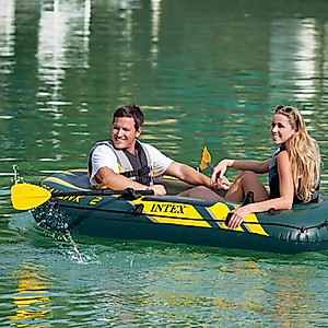 Intex Seahawk 2 Inflatable Boat Set + Oars/Pump/Motor Mount | 68347EP + 68624E