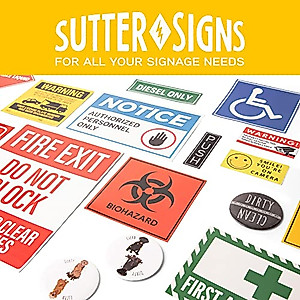 Order Here Pick Up Here Sign Stickers Set | Coffee Bar, Food Truck, Ice Cream Shop, Store Display and Decor Signs. Outdoor Rated Vinyl Decals, 8" x 12"