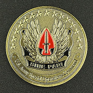 United States Army Special Operations Command Commemorative Coin Bronze Plated Challenge Coin Military Fans Collectible Gift