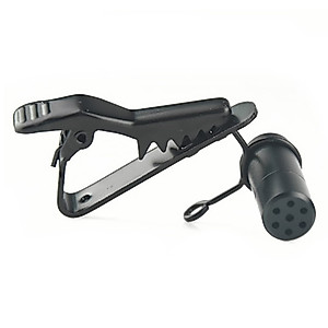 Luwigs 3pcs Lavalier Microphone Metal Tie Clips with 3pcs Lapel Mic Windscreen Foam Covers, Lapel Microphone Replacement Kit, Metal Lapel Mic Clips Sponge Cover Kit (6 Pack, 7.5mm)