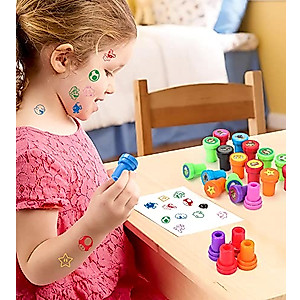 30Pcs Game Themed Stampers for Kids, Cartoon Birthday Party Supplies Favors Decorations for Game Fans, Goodie Bag Treat Bag Stuffers Party Gifts for Boys Girls Classroom Rewards Prizes