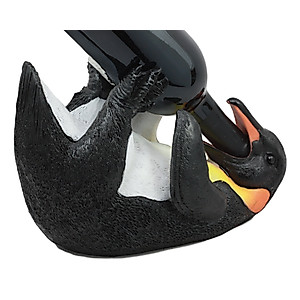 Ebros South Pole Emperor Penguin Wine Holder Birds of Antarctica Happy Feet Bottle Caddy Figurine Kitchen