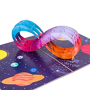 PopLife Love You to Infinity 3D Pop Up Card - Birthday, Just Because, Mother's Day, Father's Day, Graduation, Valentine’s Day - for Her, Him, for Husband, for Wife, for Son, for Daughter, for Mom, Dad