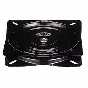 Attwood 17721 Seat Swivel, For Boat Seat, 3-Degree Tilt Action, 7 Inches, Steel, Black Powder Coated