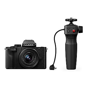 Panasonic LUMIX G100 4k Mirrorless Camera, Lightweight Camera for Photo and Video, Built-in Microphone, Micro Four Thirds with 12-32mm Lens, 5-Axis Hybrid I.S, 4K 24p 30p Video, DC-G100VK (Black)