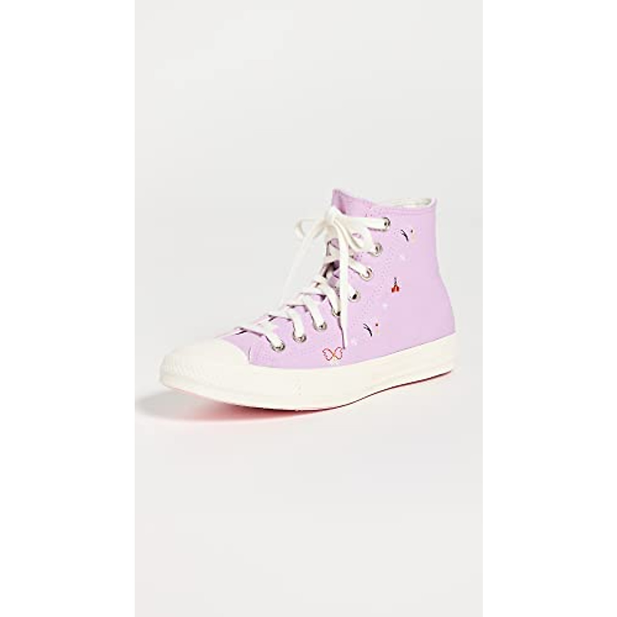 Converse Women's Chuck Taylor All Star Sneakers, Vapor Violet, Purple, Off White, 7.5 Medium US