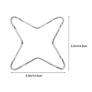 Yardwe 6pcs Coffee Stand Gas Ring Wok Rack Gas Stove Pot Rack Gas Burner Pot Gas Trivet Stove Holder Ring Trivet Pot Stand Gas Ring Reducer Wok for Electric Stove Iron Bracket Ring Round