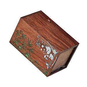 Green and White Resin Urn Wooden Urn Box Lichtenberg Figure Cremation Urn for Human Ashes Adult Large Funeral urn Ashes Urn for Ashes pet urn Fractal Burning urn Memorial Urn (Large up to 250 lb)