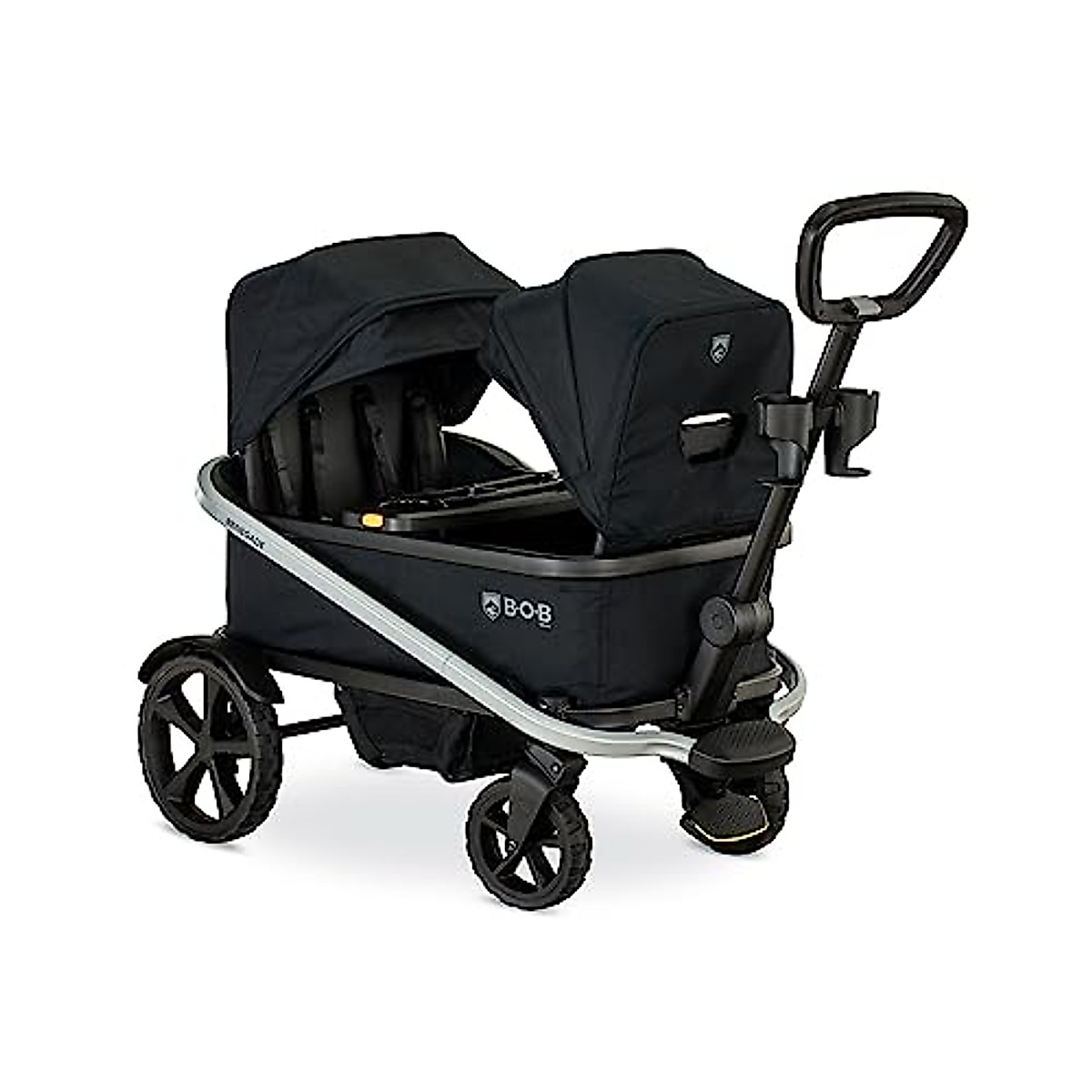 BOB Gear Renegade Canopy Stroller Wagon with 3 Seats, 5-Point Harness System, All-Terrain Tires, and Push and Pull Handle, Nightfall