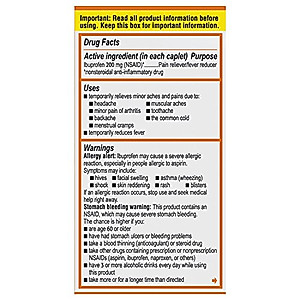 Motrin IB Ibuprofen USP, 200 mg, 100 Count