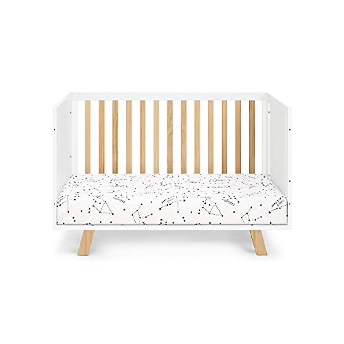 Suite Bebe Livia Convertible Crib in White & Natural