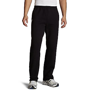 Russell Athletic Men's Dri-Power Open Bottom Sweatpants with Pockets, Black, X-Large