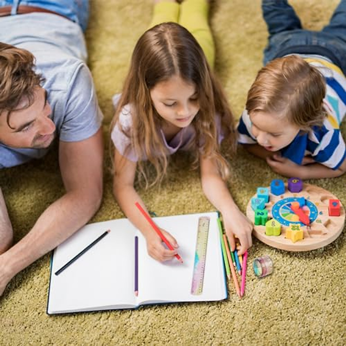 Amabro Rulers Set, 3PCS Flexible Ruler Straight Edge Ruler Transparent Rulers Bendable Plastic Ruler 12/8/6 Inch Dual Scale Rulers Soft Colorful Ruler for Office School Classroom Home Supplies