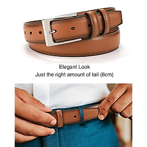 CHAOREN Mens Dress Belt - Genuine Leather Belt for Men 1 1/8" Formal - Perfect Companion to Mens Dress Shoes