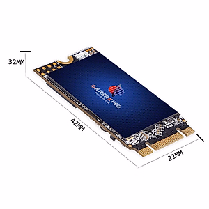 Gamerking SSD M.2 2242 128GB NGFF Internal Solid State Drive High Performance Hard Drive for Desktop Laptop SATA III 6Gb/s M2 SSD(128gb, M.2 2242)