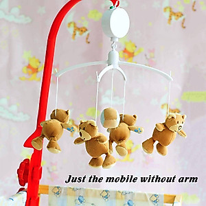 HLEEDUO Baby Mobile Motor 12 Lullabies Battery Operated, Baby Music Mobile, Crib Mobile Motor, Baby Music Box Spinner
