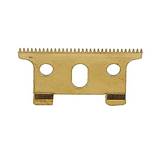 Hair Clipper Blade, 2pcs Steel Replacement Electric Hair Clipper Blade Hair Trimmer Metal Replacement Cutter Head Tool(Gold)