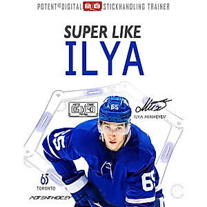 Potent Hockey Training Equipment - Digital Stickhandling Trainer - Portable Stick Handling Aid - On & Off Ice Tool - Practice Puck Control - Best Gift for Hockey Players - Trusted by The Pros