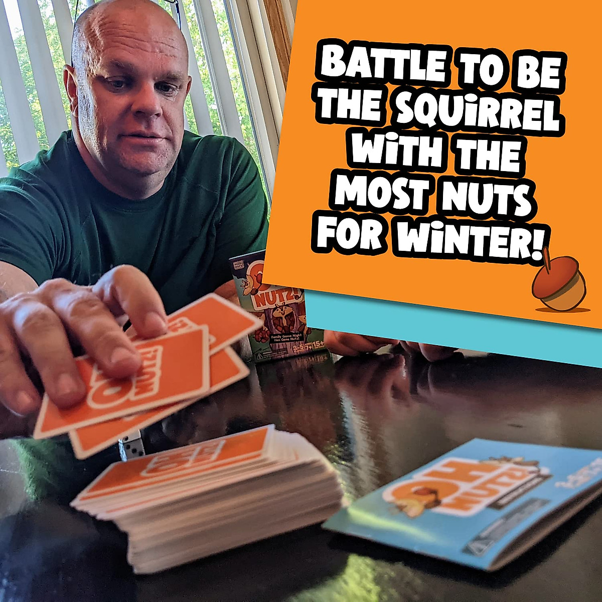 Rookie Mage Games Oh Nutz! - Fast-Paced Family Card Game - Family Game Night Has Gone Nutz! - Easy to Learn, Fun for Adults and Kids - Ideal for 3-5 Players Ages 7 and Up