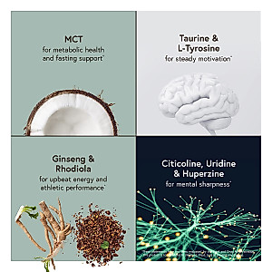LIFESTACKS Vanilla MCT Oil Powder to Boost Energy & Focus - Nootropics + Adaptogens for an Elevated Coffee Experience - Keto, Vegan, 0 Sugar - Stacked for Success with Ginseng, Rhodiola, L-Tyrosine