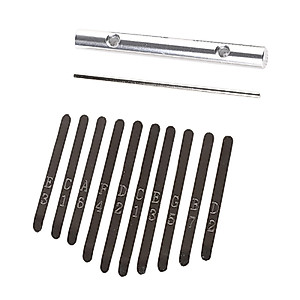KOqwez33 Thumb Piano, Mini Kalimba Musical instruments, Replacement African Kalimba Mbira Steel Keys with Bars for 10-Tone Thumb Piano Gift for Kids Adults Beginners