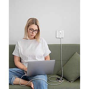 Mac Book Pro Charger - 87W USB C Power Adapter Compatible with 13/14/15 Inch After 2016, for Mac Book Air After 2018, Works 70W 67W 61W 30W 29W, Include Charge Cable（6.6Ft）