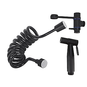 Toilet Faucet Fittings for Bathroom Handheld Toilet Spray Full Pressure Stainless Steel Leakproof Bidet Spray