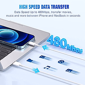 iPhone Fast Charging Cable [Apple MFi Certified] 3-Pack 3FT Lightning to USB Cable iPhone Charger Cord Compatible with iPhone 14 13 12 11 Pro Max XR XS X 8 7 6 Plus SE iPad and More 3FT